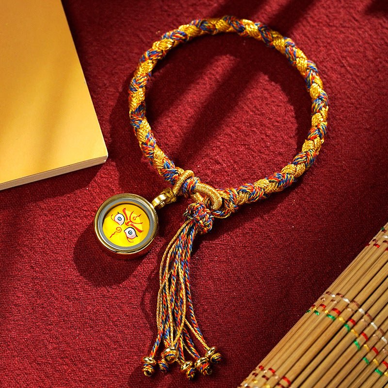 Mythstone Handmade Tibetan Five God Of Wealth Dragon Scale Rope Luck ...