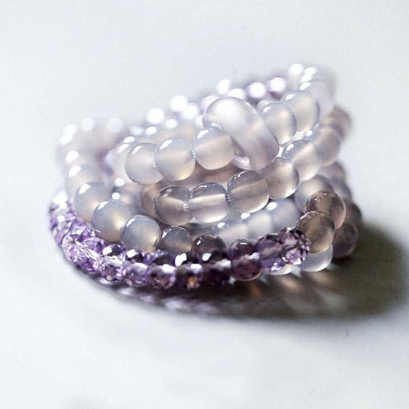Mythstone Natural Amethyst Crystal Meditation Healing Braceletmythstone ...
