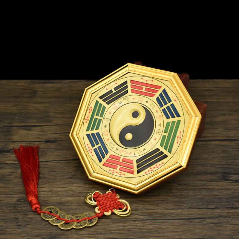 Feng Shui Bagua Map Five Emperor Coins Gourd Balance Energy ...