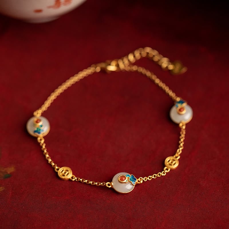 Mythstone Auspicious Clouds Jade Pattern Luck Braceletmythstone ...